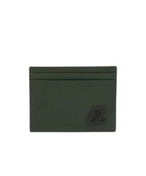 CHRISTIAN LOUBOUTIN Groovy Logo Plaque Card Holder - Green