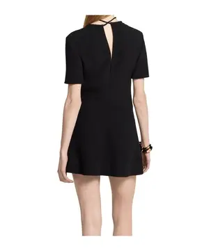Gucci Embroidered Silk Crêpe Mini Dress