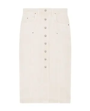 Isabel Marant Étoile Buttoned Midi Skirt - Ecru