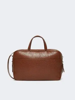 Max Mara Large Nappa Leather Boston Bag