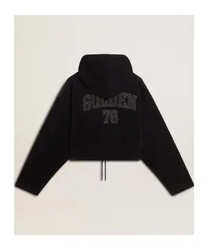GOLDEN GOOSE Drawstring Hoodie - Black