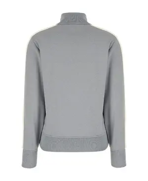 Palm Angels Track Stripe Zip-up Sweatshirt - Grey