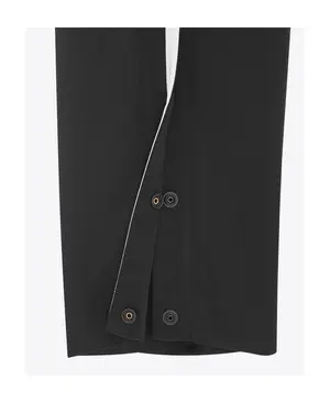 Saint Laurent Logo-embroidered Drawstring Striped Track Pants