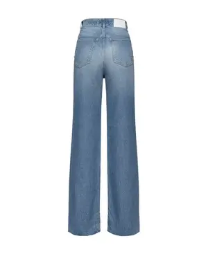 Pinko Logo Patch Straight Leg Jeans