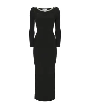 Giuseppe Di Morabito Ribbed Midi Dress With Chain Detail