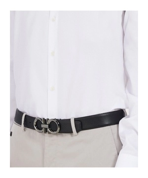 FERRAGAMO Adjustable Gancini Belt - Black/navy