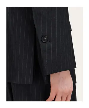 FERRAGAMO Double-breasted Pinstripe Suit Jacket