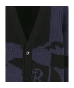 Burberry Intarsia-knit Buttoned Cardigan