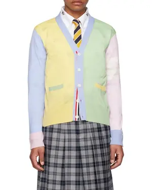 Thom Browne Multi-panel Button-fastening Cardigan