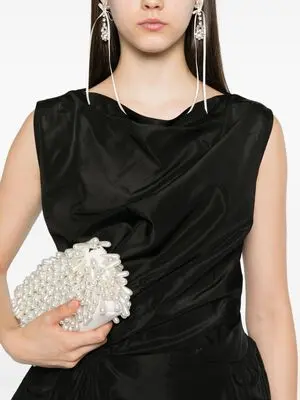 Simone Rocha Draped Bind Peplum Top