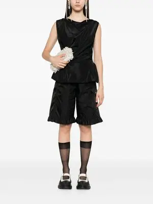 Simone Rocha Draped Bind Peplum Top
