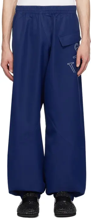 J.W.ANDERSON Jw Anderson Anchor Logo Printed Twisted Joggers