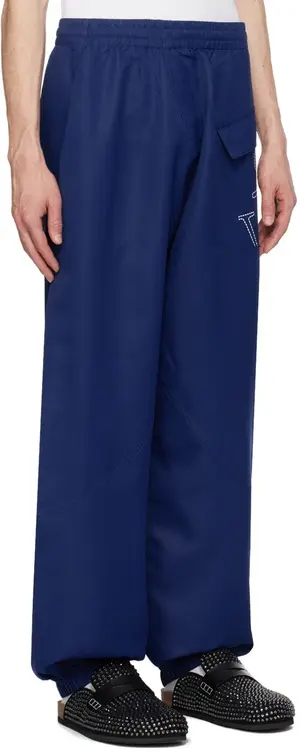 J.W.ANDERSON Jw Anderson Anchor Logo Printed Twisted Joggers