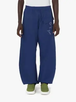 J.W.ANDERSON Jw Anderson Anchor Logo Printed Twisted Joggers