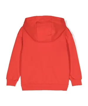 Fendi Logo Patch Zip-up Hoodie