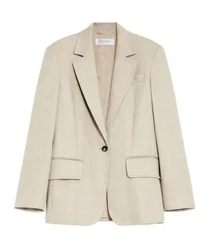 Max Mara Rosi Single-breasted Jacket - Beige