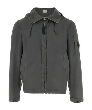 C.P. COMPANY Micro Reps Hooded Jacket - Black