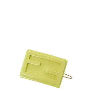 Fendi Logo Rectangular Barrette