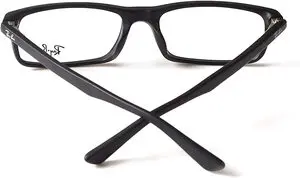 Ray-ban Logo Flat Mirror Eyeglasses - Black
