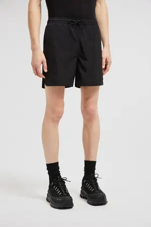 Moncler Crinkled Swim Shorts - Black