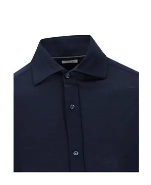 Brunello Cucinelli Button-up Long-sleeved Shirt - Black