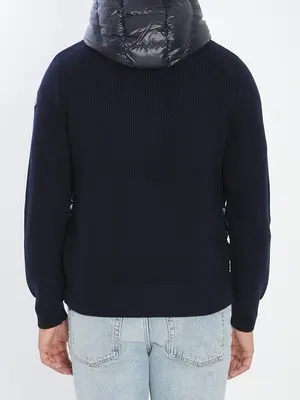 Moncler Padded Zip-up Cardigan With Hood