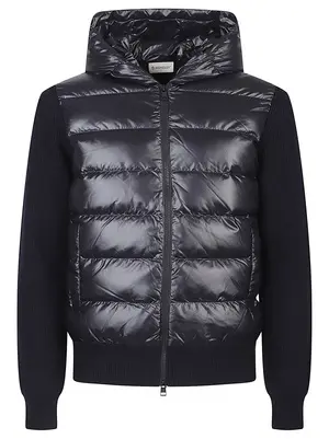 Moncler Padded Zip-up Cardigan With Hood