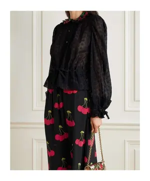 Valentino Garavani Long Sleeve Shirt With Lace Detail