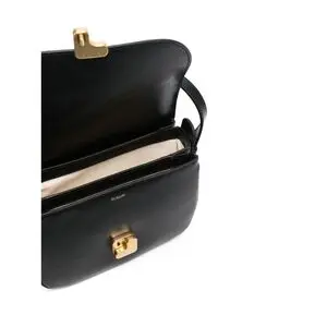 Soeur Flap Shoulder Bag - Black