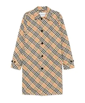 Burberry Vintage Check Button-up Coat