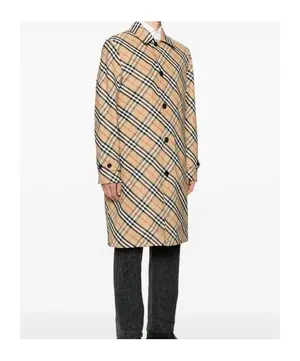 Burberry Vintage Check Button-up Coat