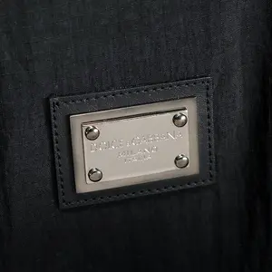 Dolce & Gabbana Hooded Jacket With Logo Plaque