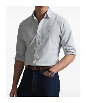 Polo Ralph Lauren Striped Button-down Shirt - Gray