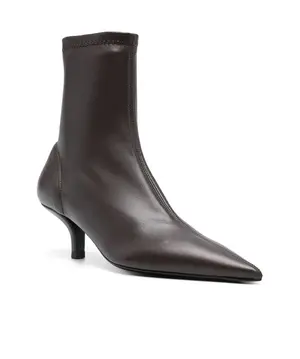 TOTEME Pointed Toe Heeled Sock Boots
