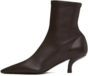 TOTEME Pointed Toe Heeled Sock Boots