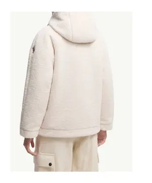 Moncler Zip-up Fleece Jacket With Drawstring Hood