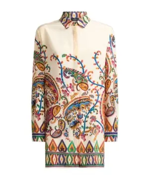 Etro Paisley Print Long Shirt - Multicolor