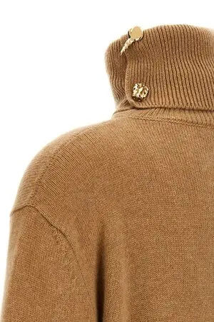 Fabiana Filippi High Neck Sweater With Ribbed Details