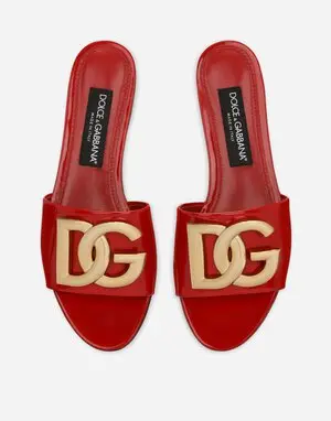 Dolce & Gabbana Logo Plaque Slip-on Slides