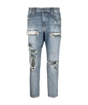 DIESEL® Distressed Straight-leg Jeans