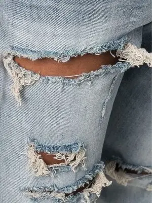DIESEL® Distressed Straight-leg Jeans