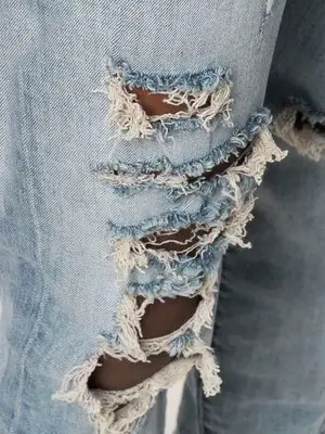 DIESEL® Distressed Straight-leg Jeans