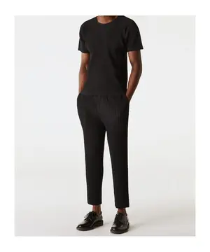 Issey Miyake Homme Plissé Pleated T-shirt - Black