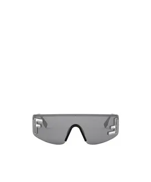 Fendi Geometric Aviator Sunglasses - Silver