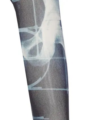 JEAN PAUL GAULTIER Graphic Print Semi-sheer Long-sleeved Top