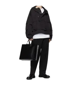 WOOYOUNGMI Belt Loop Casual Pants - Black