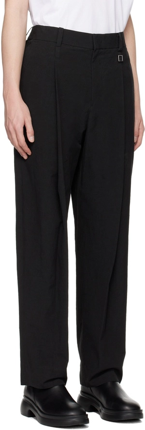 WOOYOUNGMI Belt Loop Casual Pants - Black
