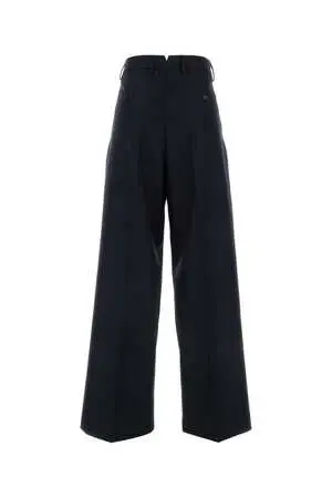 AMI Paris Pleated Zip-up Trousers - Black