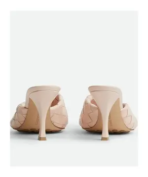 Bottega Veneta Woven Leather Blink Mule - Cameo