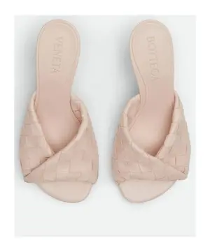 Bottega Veneta Woven Leather Blink Mule - Cameo